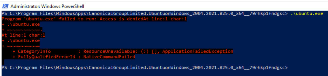 Cannot Launch Ubuntu 2004 Wsl On Windows Server 2019 Datacenter Evaluation · Issue 8768 4992