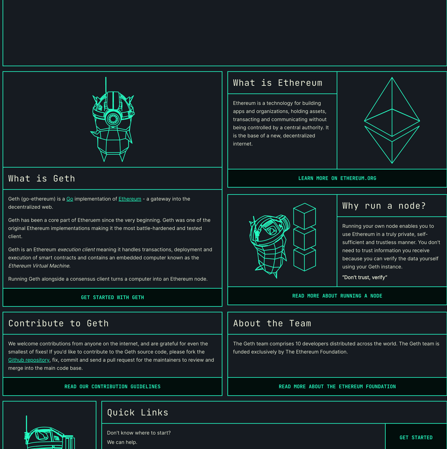 Check dark mode contrast · Issue #112 · ethereum/geth-website · GitHub