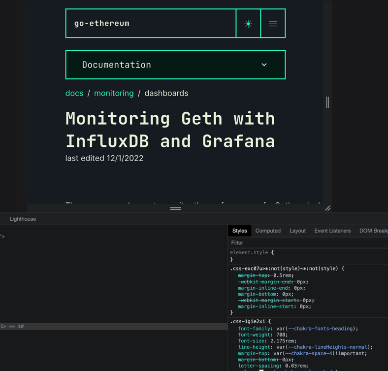 [DESING UPDATE] increase the font size of H1 · Issue #114 · ethereum/geth-website · GitHub