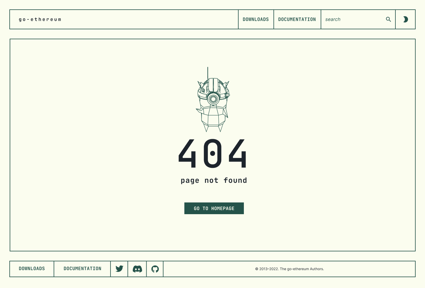 design and dev the 404 page · Issue #155 · ethereum/geth-website · GitHub