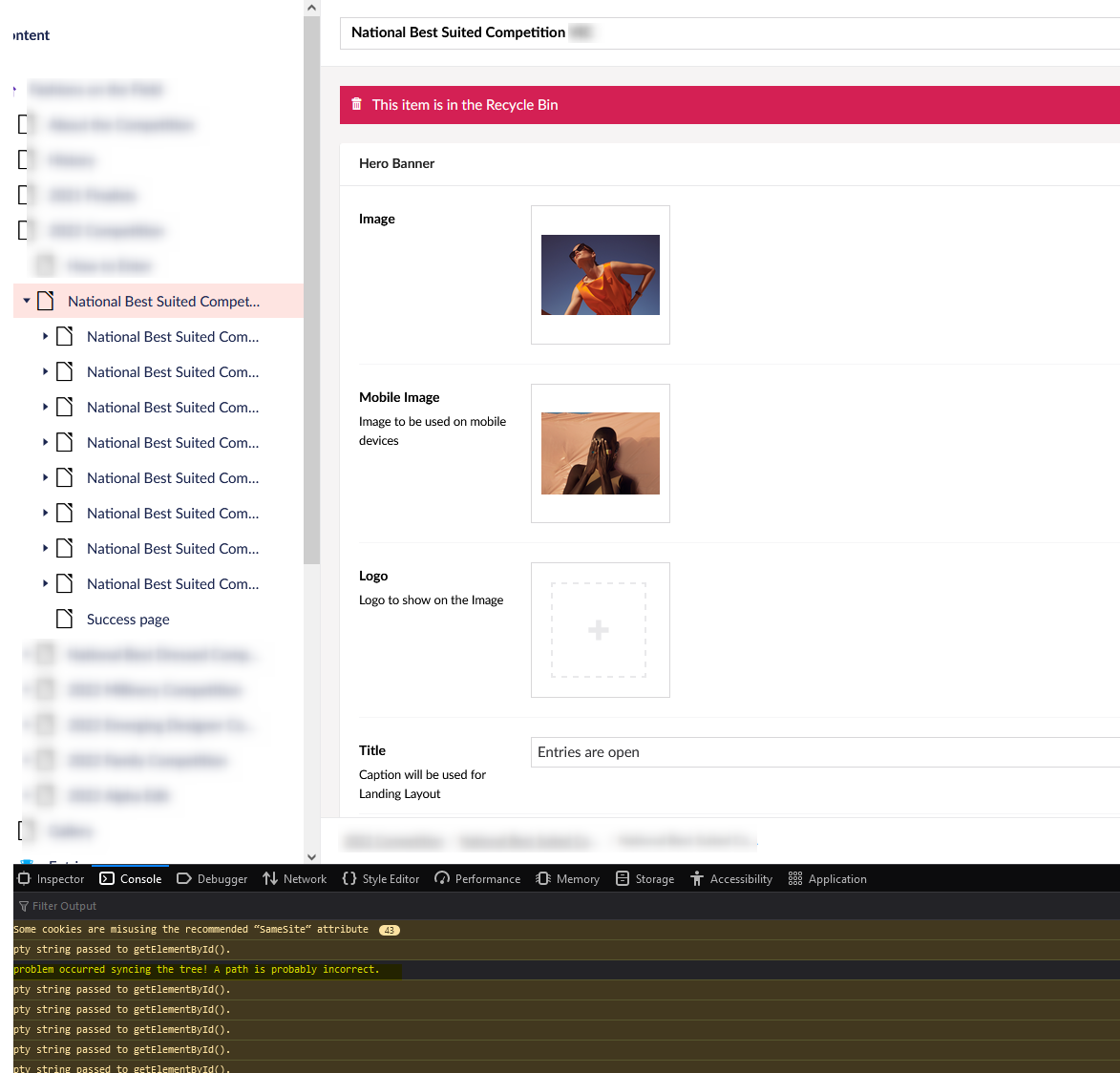 Deleted nodes are displayed in the content tree instead of the recycle bin · Issue #8182 ...