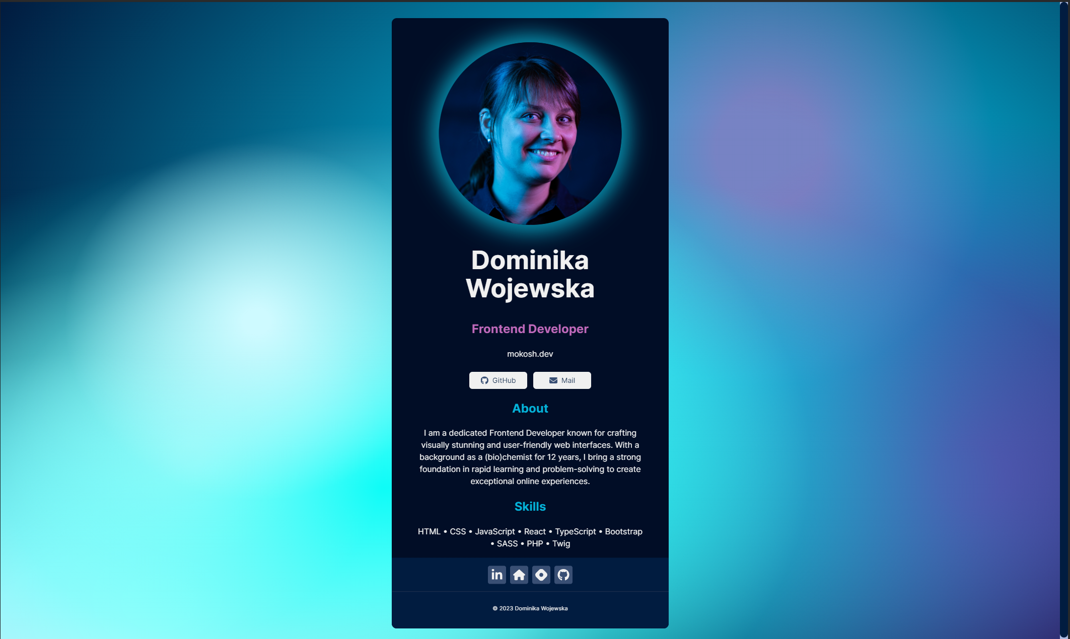 Github Witchdevelopsreact Scrimba Business Card 