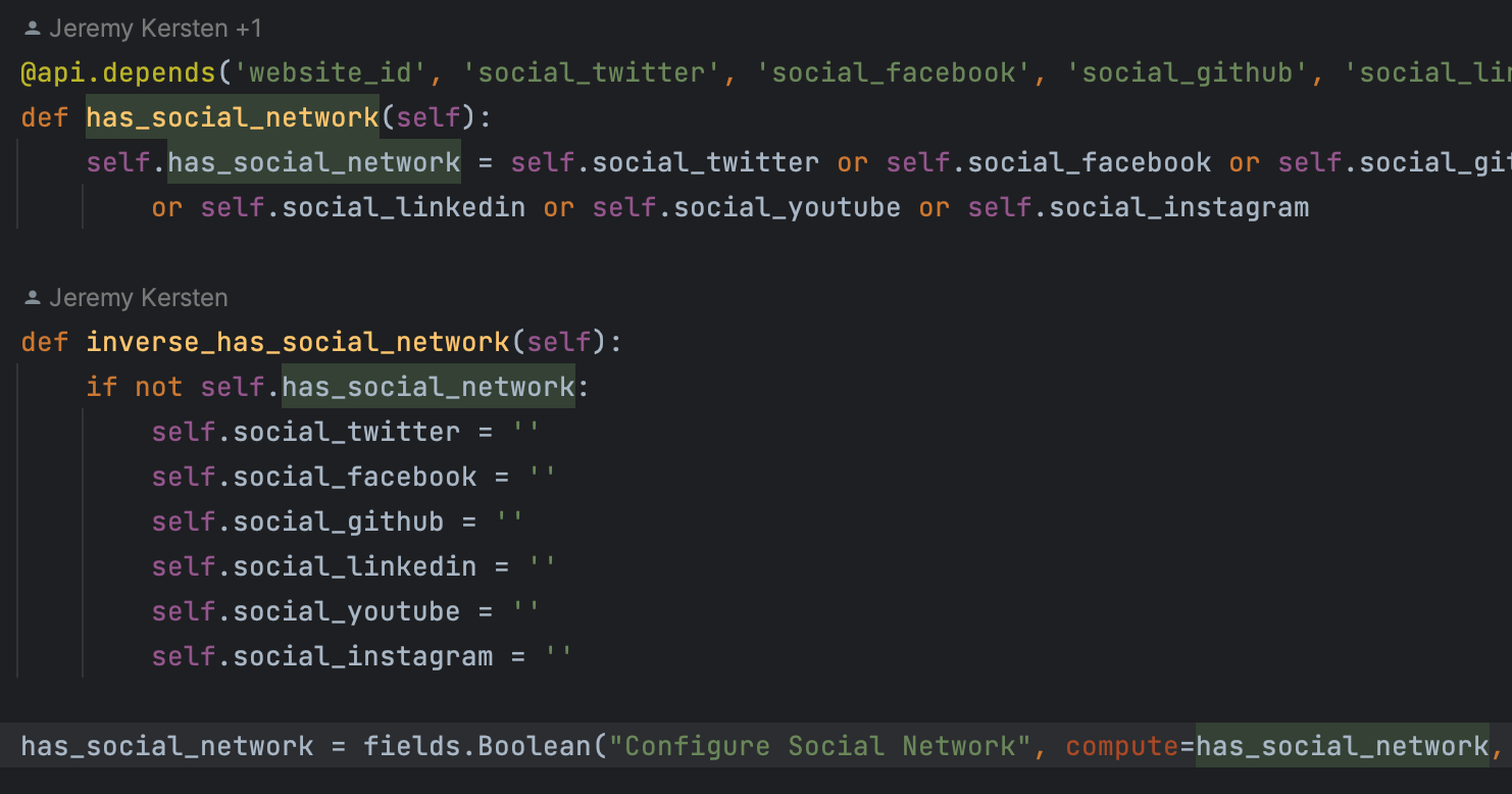 Unresolved field references in website config setting · Issue #160 · odoo-ide/pycharm-odoo · GitHub
