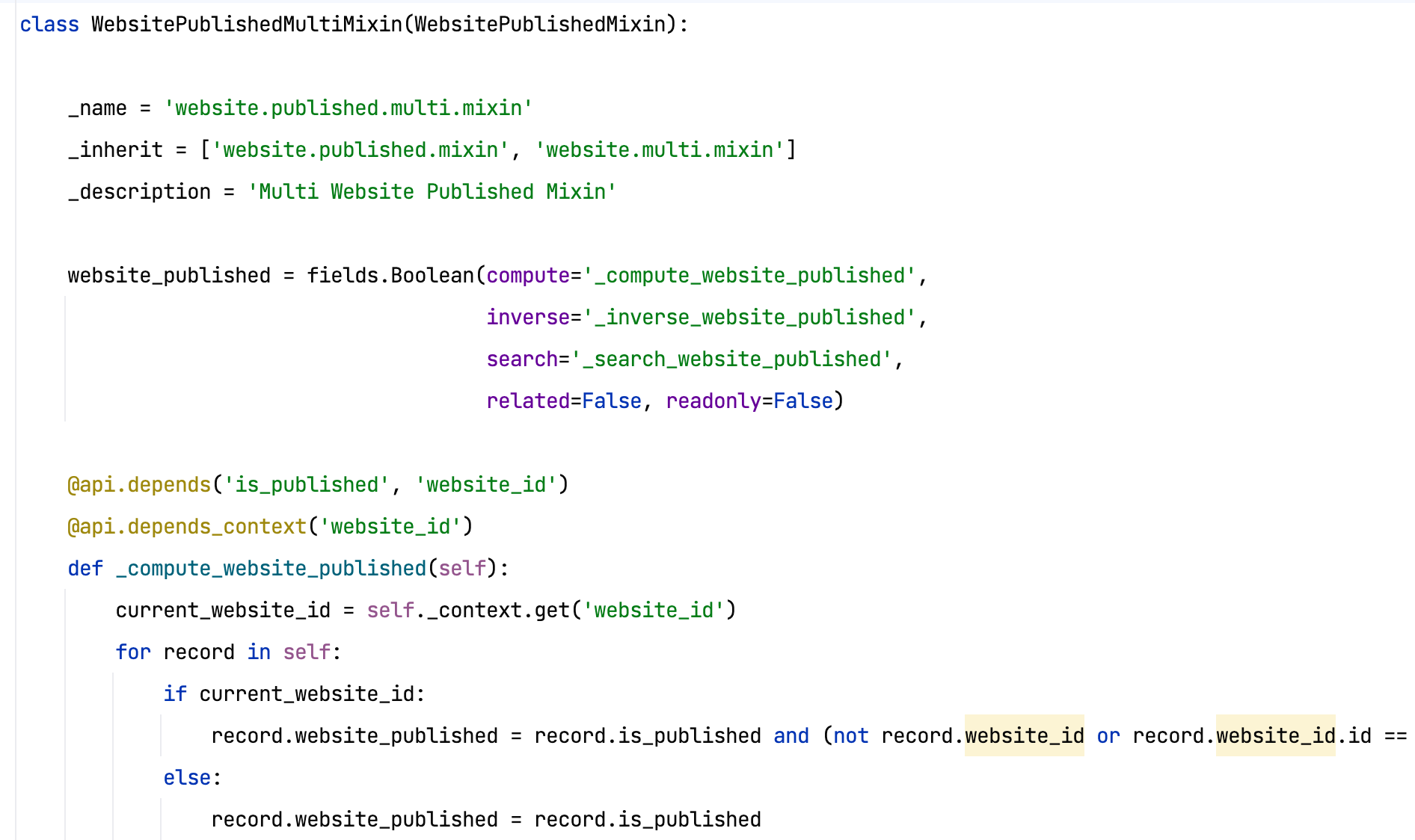 Indirect model inheritance is not working · Issue #208 · odoo-ide ... Indirect model inheritance is not working · Issue #208 · odoo-ide ...