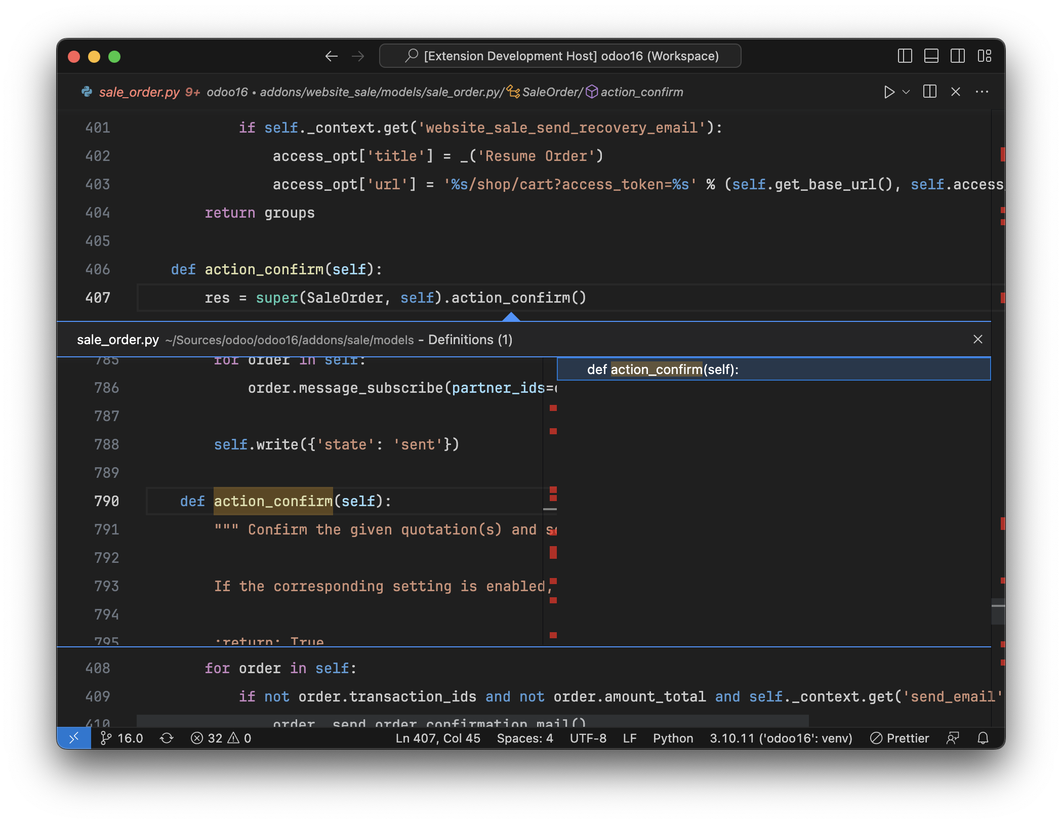Add Type Inference For Super · Issue 14 · Odoo Idevscode Odoo · Github 5740
