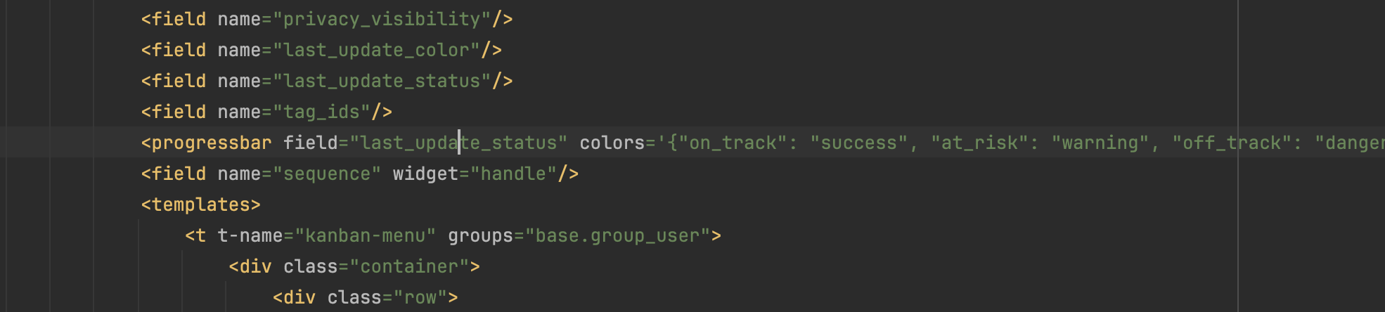 Support progressbar in kanban views · Issue #392 · odoo-ide/pycharm-odoo · GitHub