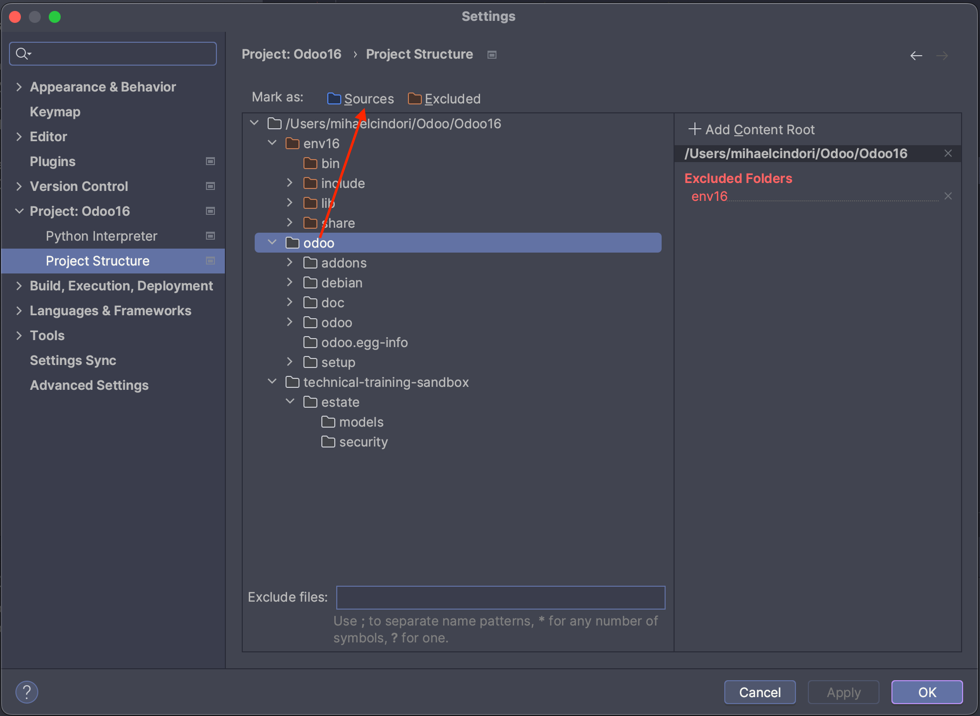 The red zig-zag underlines indicating errors due to unresolved imports to Odoo modules · Issue ...