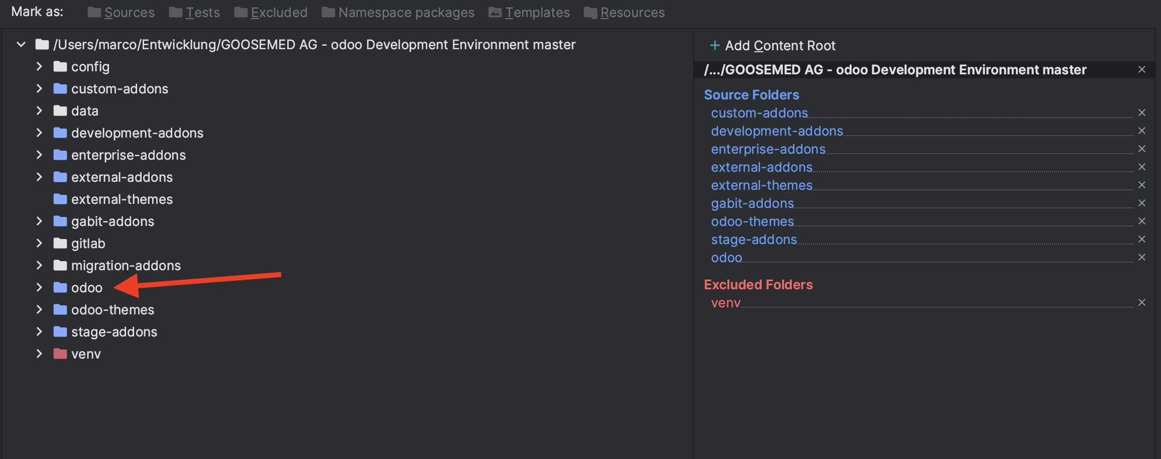 odoo-stubs is not added as source folder · Issue #413 · odoo-ide/pycharm-odoo · GitHub