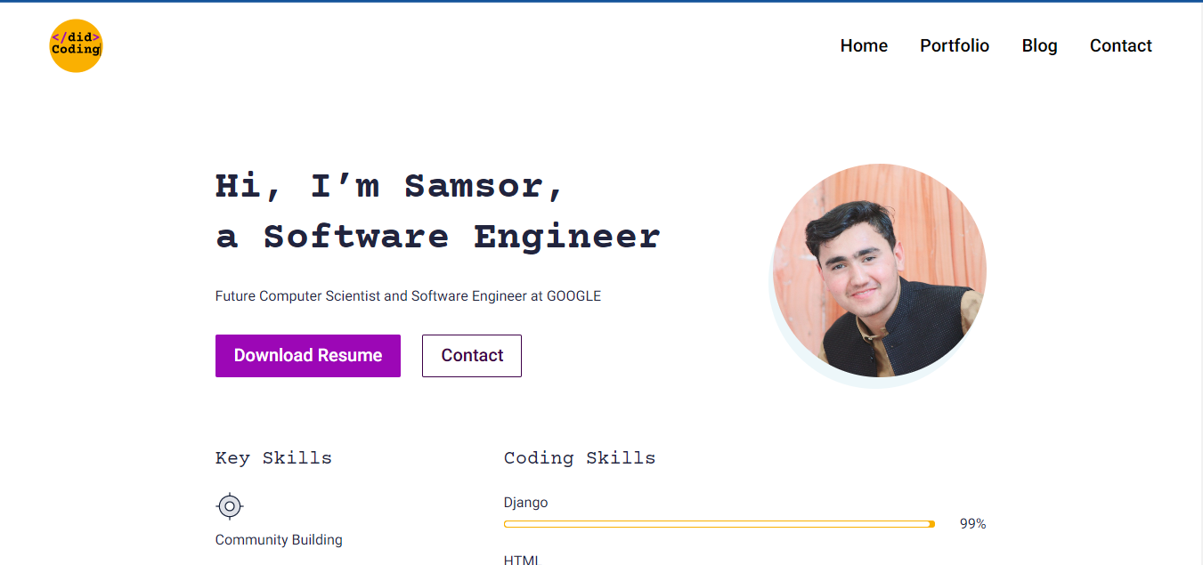 GitHub - samsorrahman/Digital-Resume-using-Django