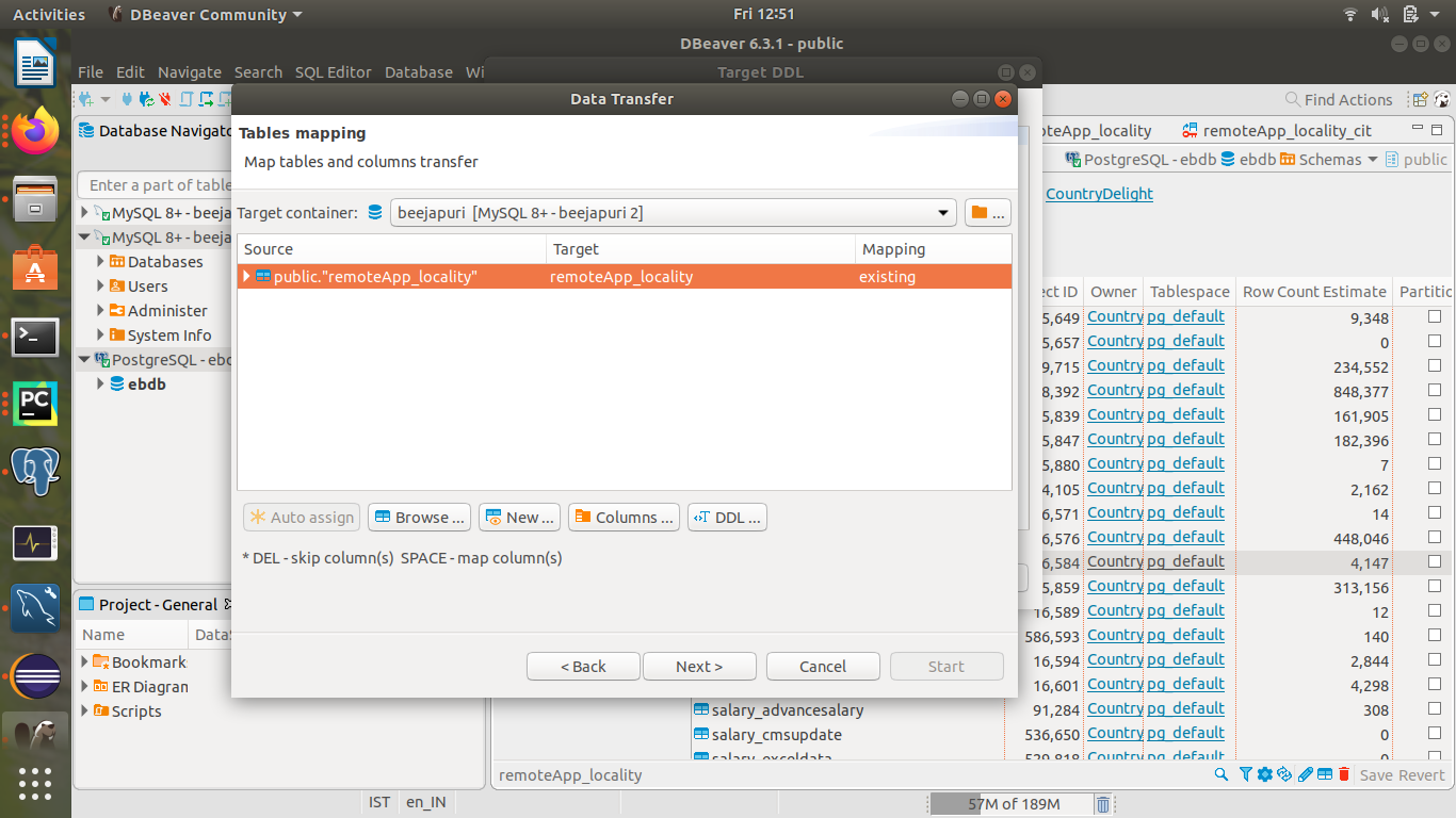 While Migrating Database Table From Postgresql To Mysql Foreign Keys Are Not Getting Migrated