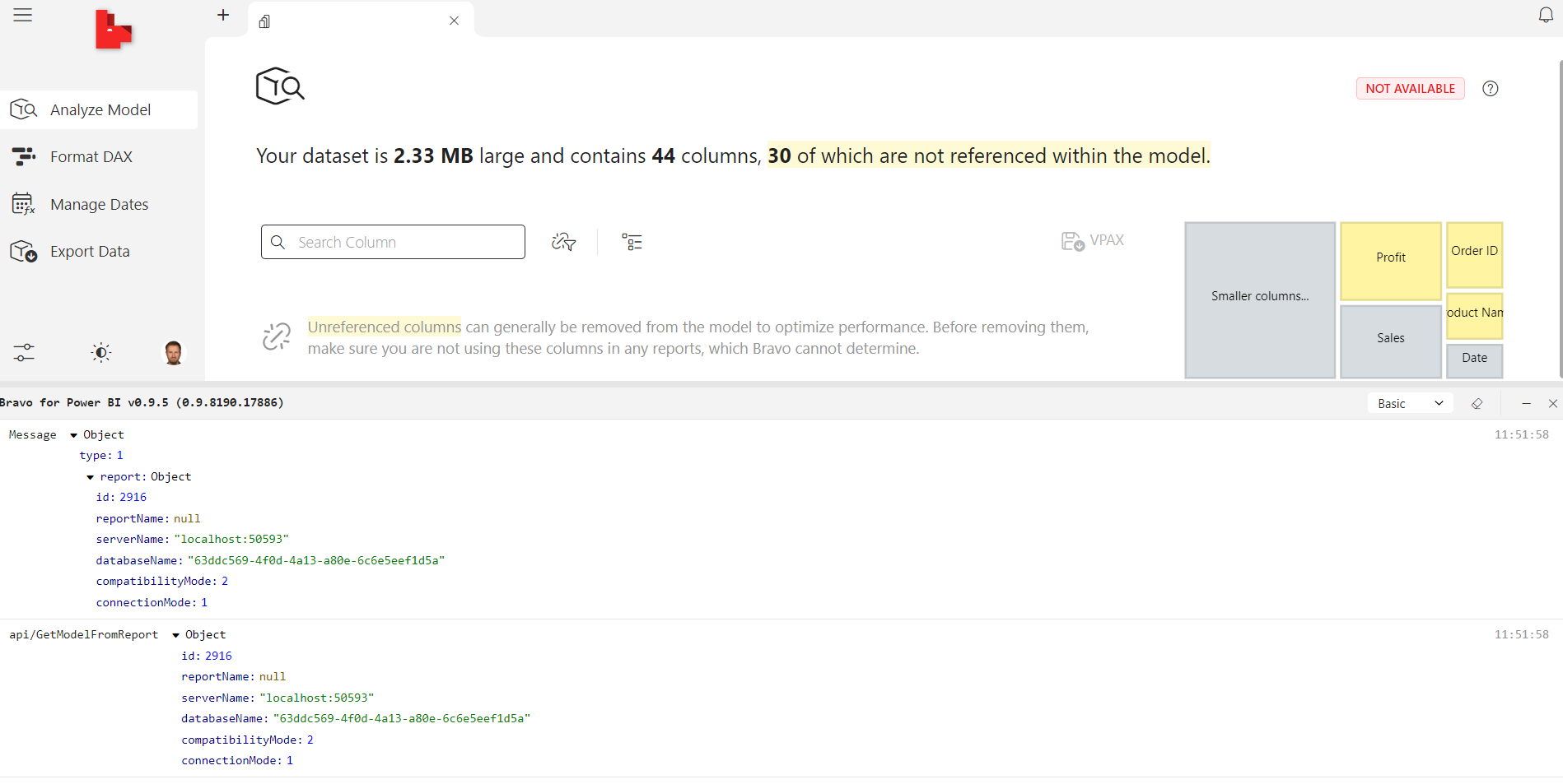 Error 200: Power BI Desktop process is opening or the Analysis Services instance is not yet ...