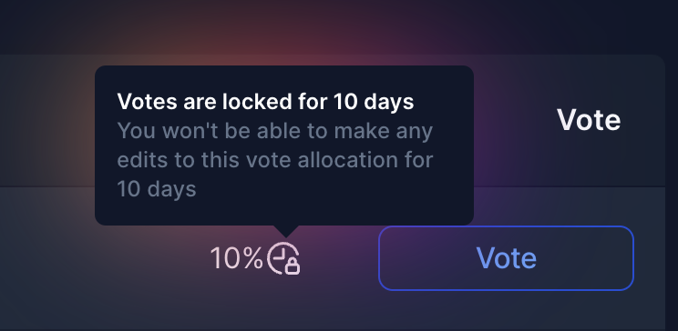 Add A New Timelock Icon For Locked Votes · Issue 2164 · Balancer