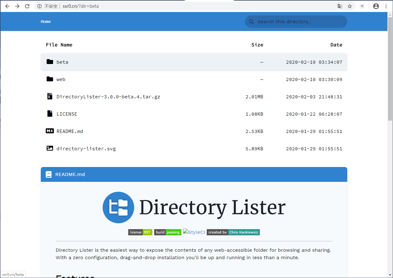 Subdirectory Cannot Be Opened Normally · Issue 267 · Directorylisterdirectorylister · Github
