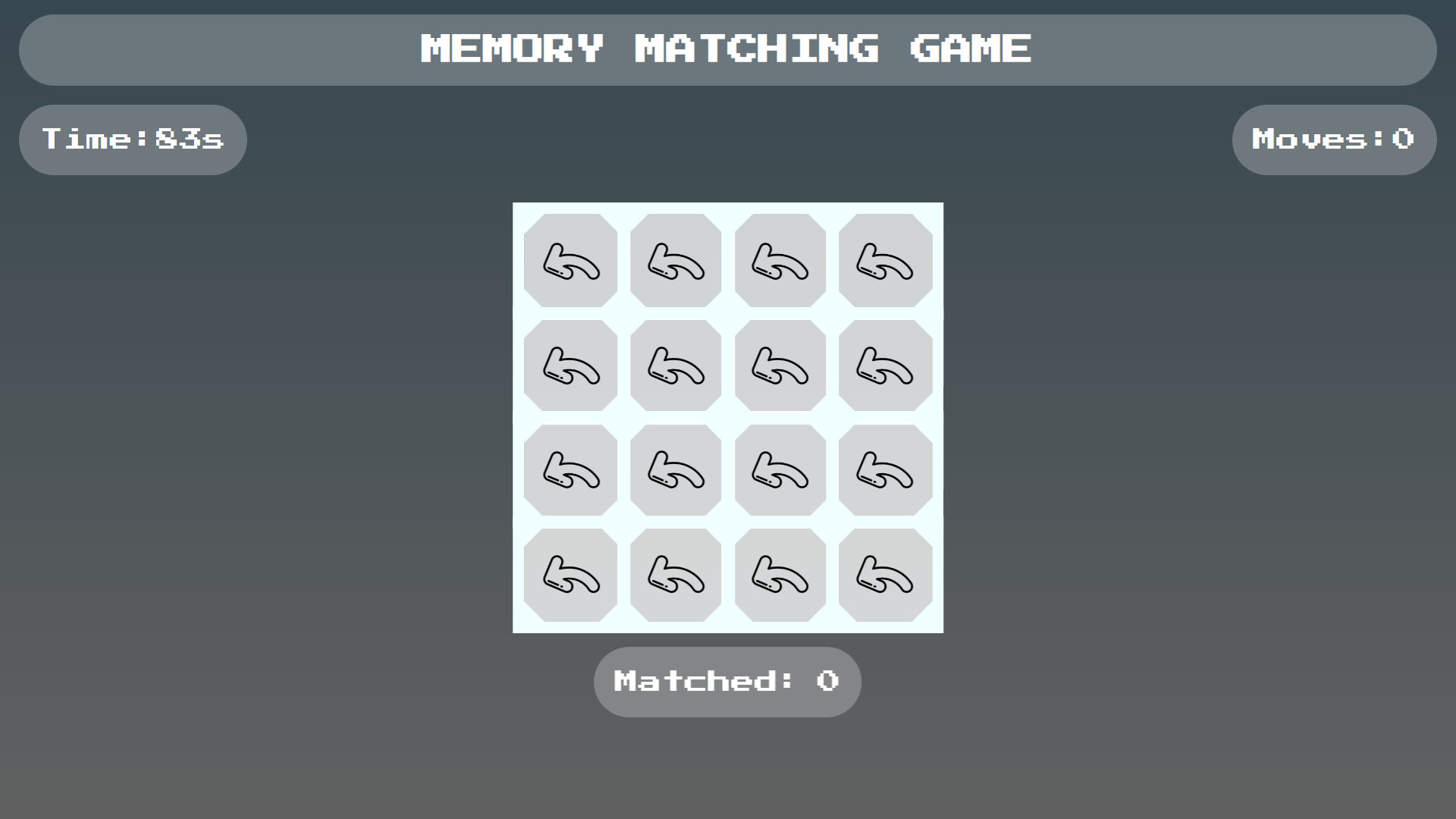 GitHub - TripleA160/Memory-Matching-Game: Memory Matching game made using HTML & CSS & JavaScript.