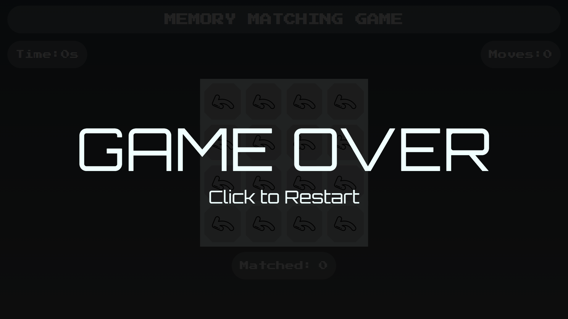 GitHub - TripleA160/Memory-Matching-Game: Memory Matching game made using HTML & CSS & JavaScript.