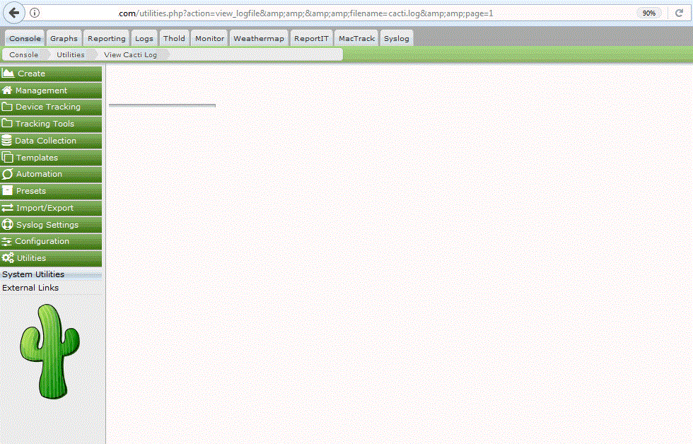 Cacti 1.1.26 "Auto" Log administration refresh broken. · Issue #1028 ...