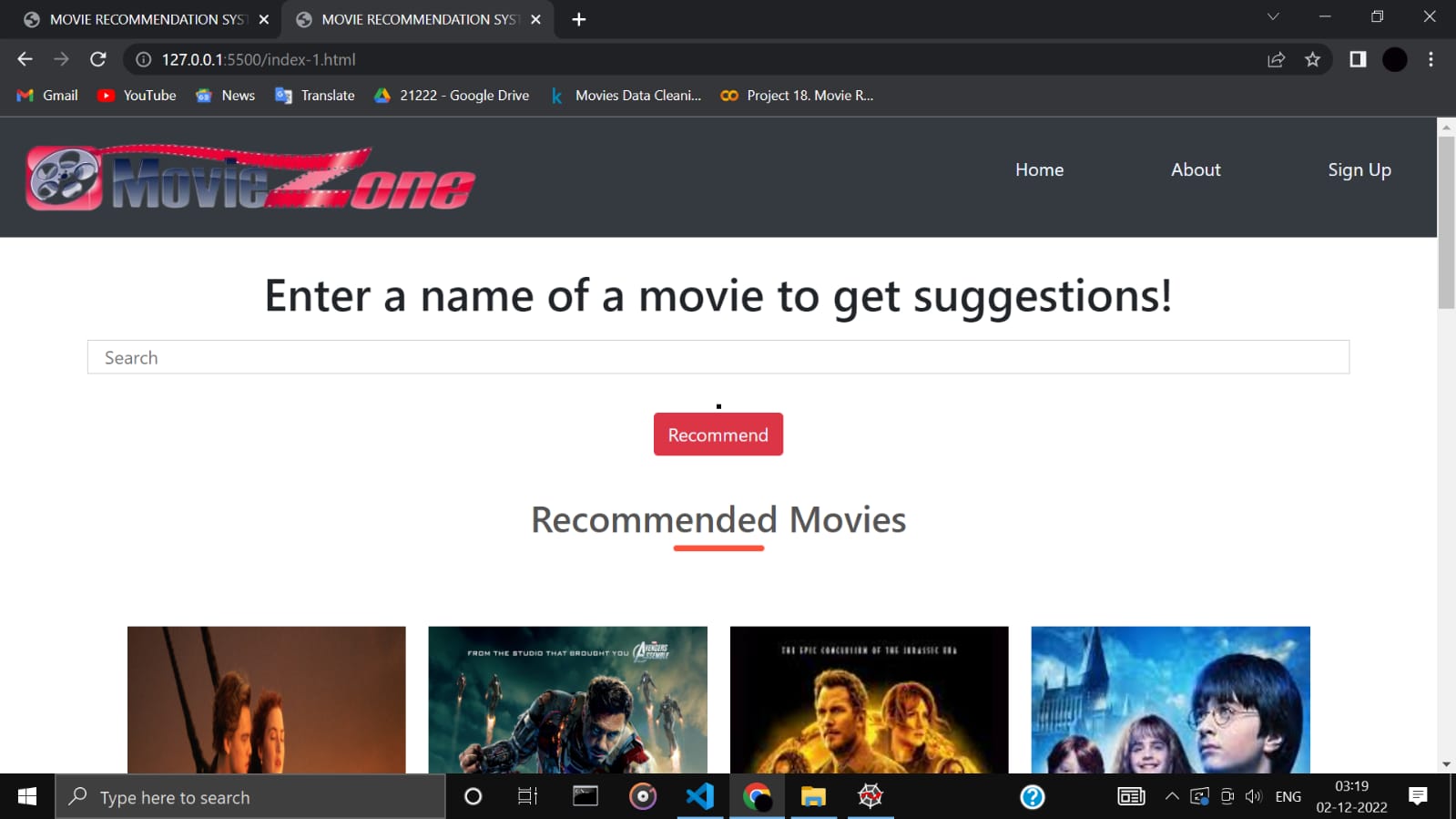 GitHub - Kanika-Chopra/MoviesZone: The primary goal of MoviesZone is to filter and predict only ...