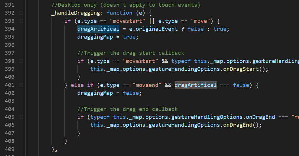Leaflet dragend event not working on IOS · Issue #30 · elmarquis/Leaflet.GestureHandling · GitHub