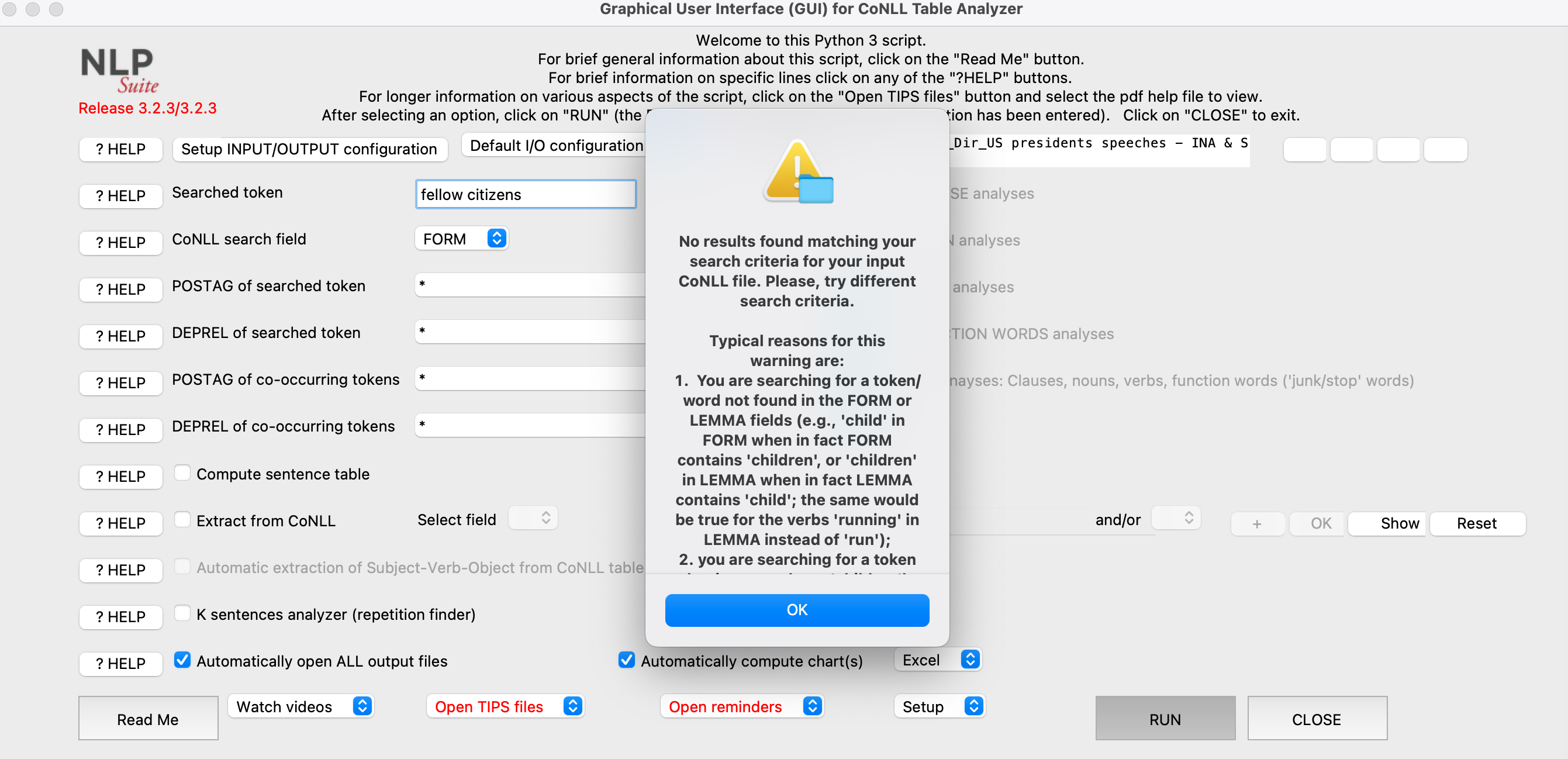 [BUG]: Unable To Search Significant combinations of words · Issue #797 · NLP-Suite/NLP-Suite ...