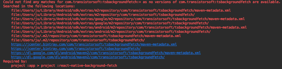 Android failed to build · Issue #73 · transistorsoft/react-native-background-fetch · GitHub