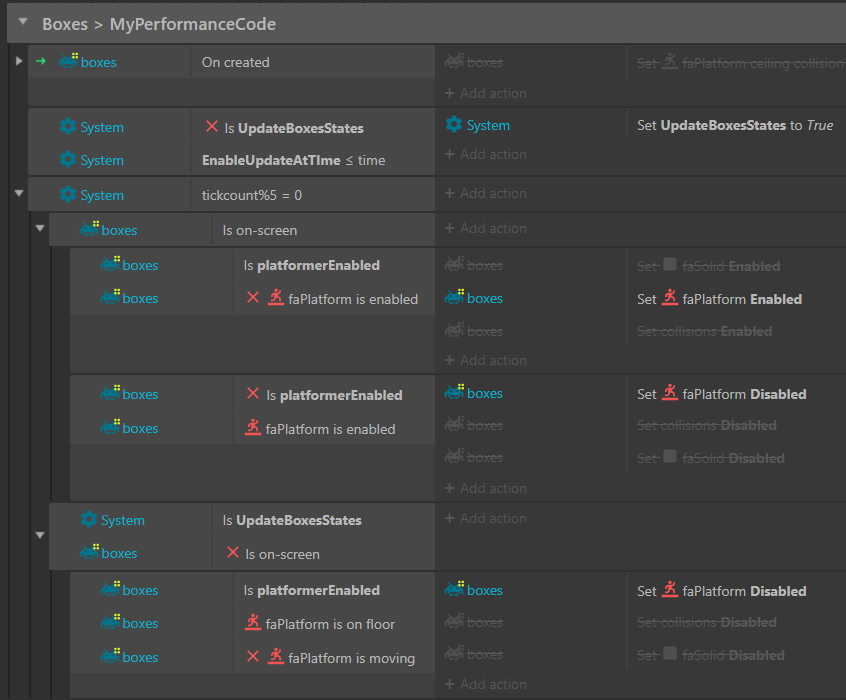 Platformer and Solid wreck performance when used on the same family ...