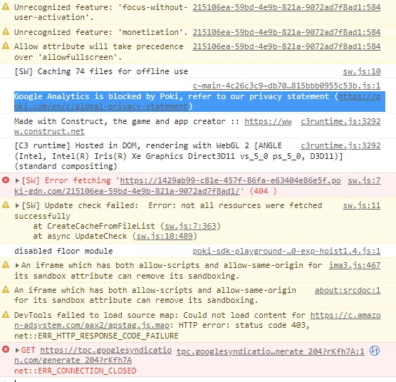 Service Workers Often Fail To Fetch Data On Web Platforms · Issue 7013 · Scirraconstruct Bugs 