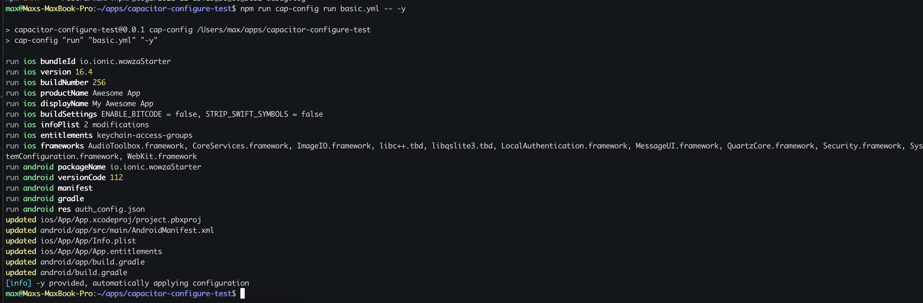 configure: Request for `-y` flag · Issue #36 · ionic-team/trapeze · GitHub