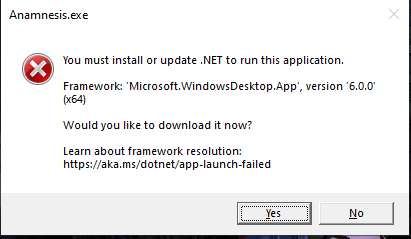 "You must install or update .NET to run this application" · Issue #1208 · imchillin/Anamnesis ...