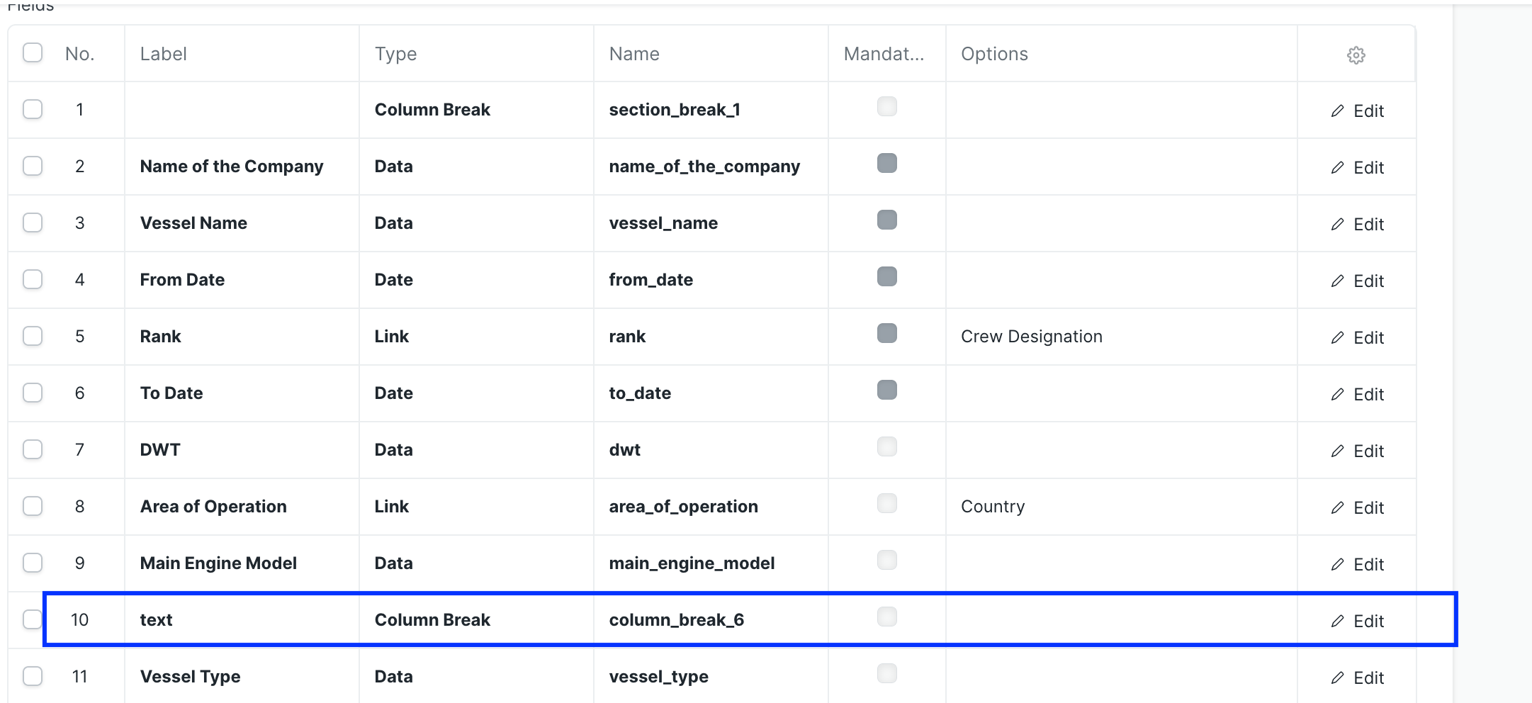 Column Break is not showing up in child table on Webforms · Issue #18441 · frappe/frappe · GitHub