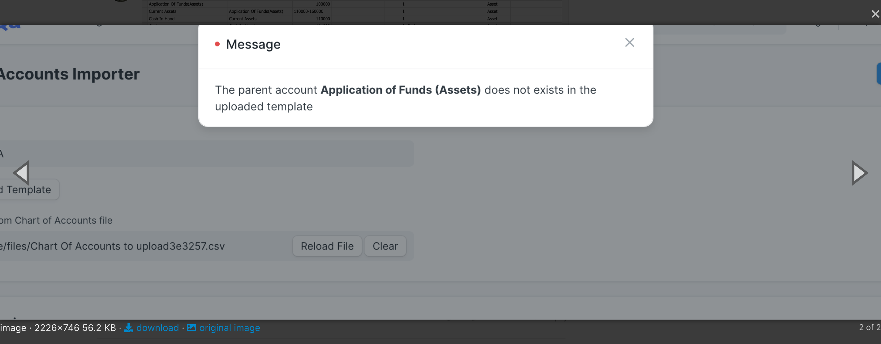 Unable to import chart of Accounts with Account Numbers · Issue #32815 · frappe/erpnext · GitHub