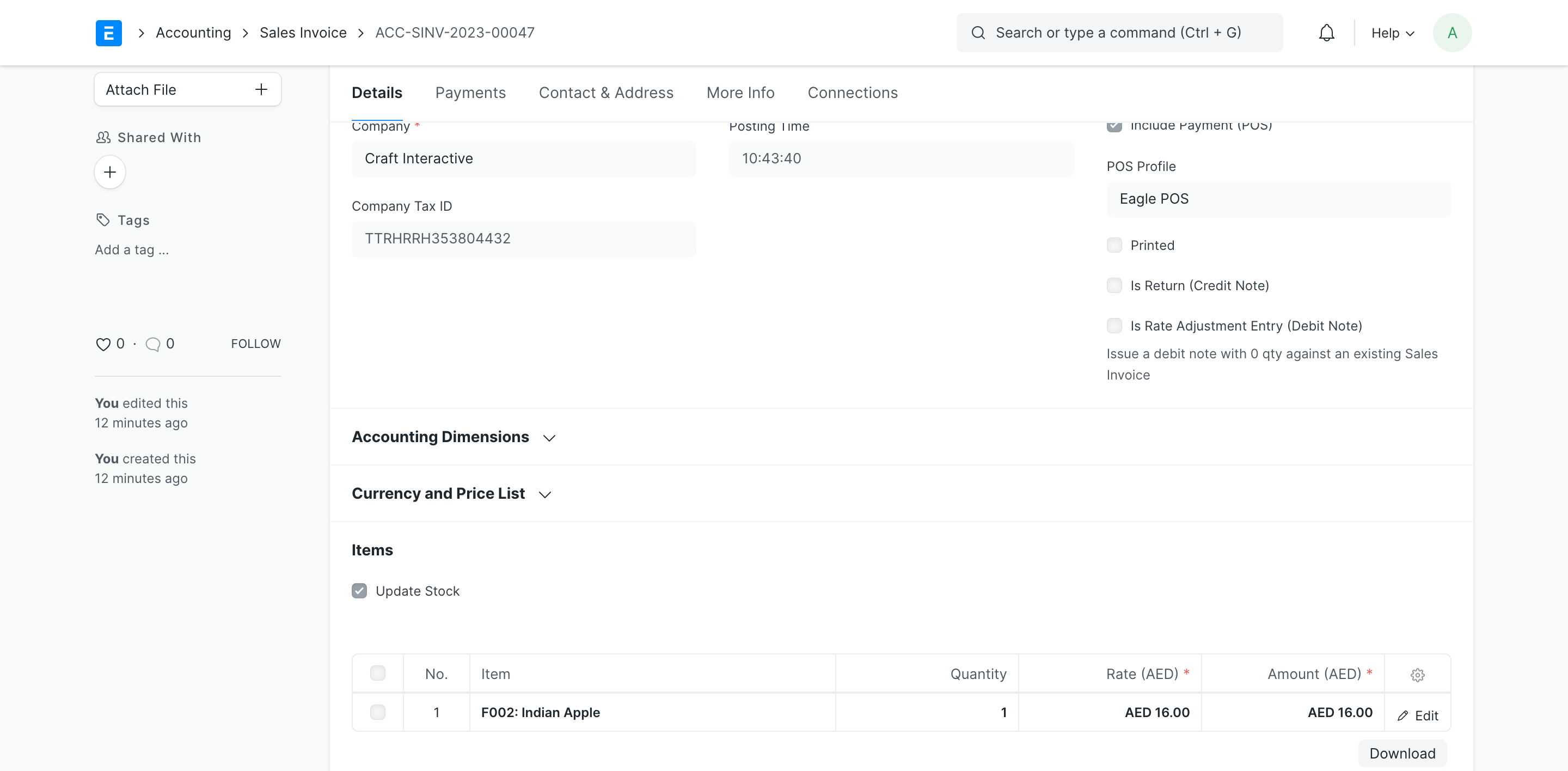Issue with income account for invoices Created with include Payment Option · Issue #35241 ...