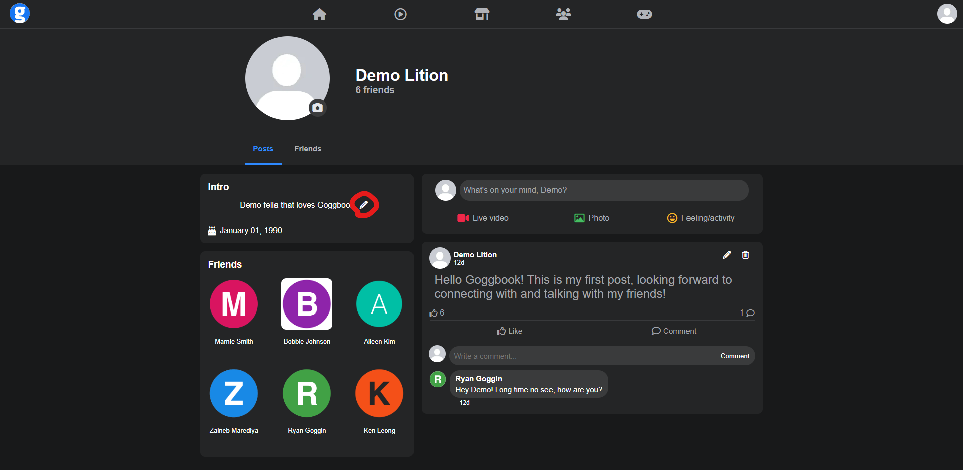 GitHub - ryangoggin/Goggbook: Fullstack project (Flask backend/React frontend) that is a ...