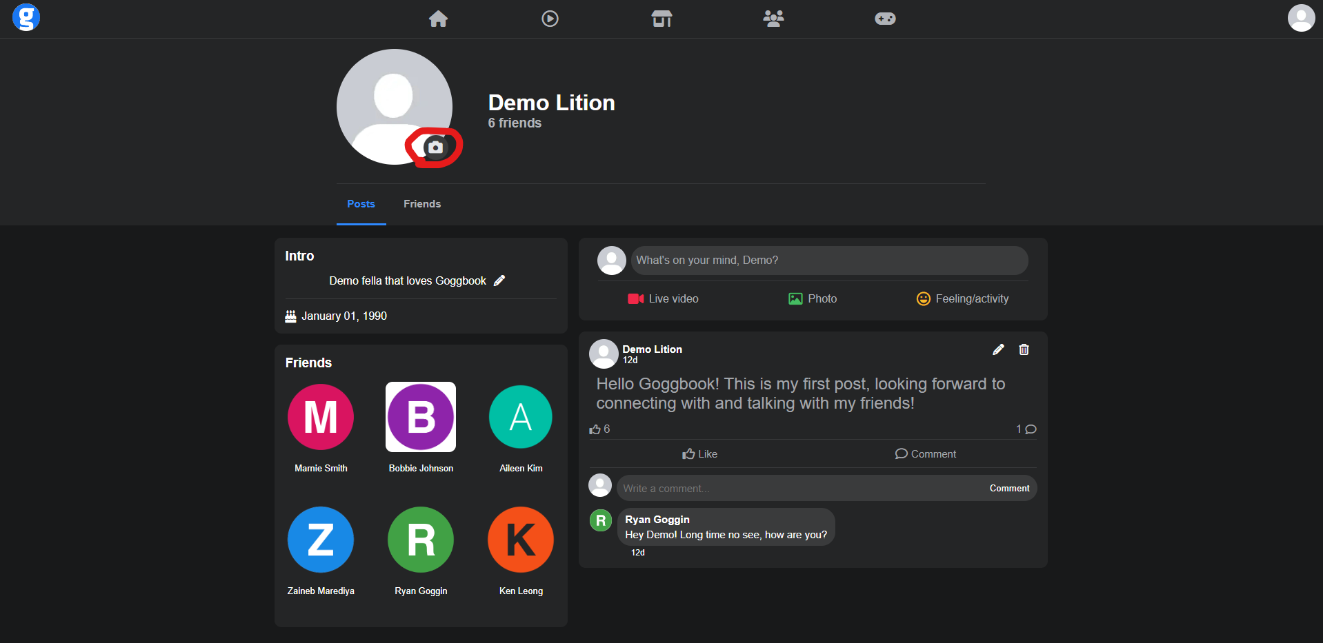GitHub - ryangoggin/Goggbook: Fullstack project (Flask backend/React frontend) that is a ...