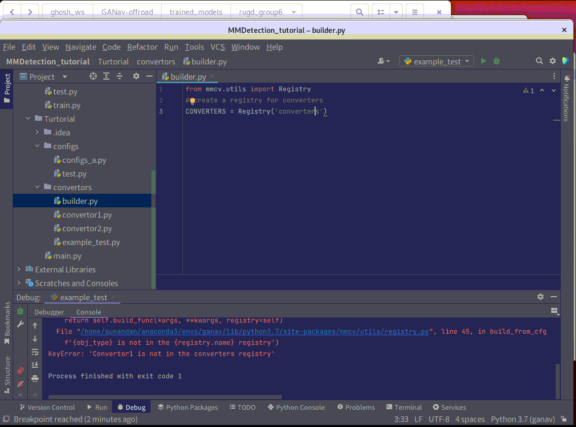 Convertor1 is not in the converters registry · Issue #2275 · open-mmlab/mmcv · GitHub
