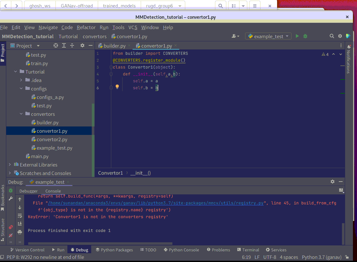 Convertor1 is not in the converters registry · Issue #2275 · open-mmlab/mmcv · GitHub