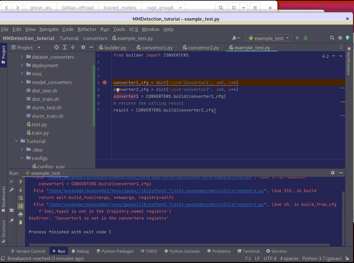 Convertor1 is not in the converters registry · Issue #2275 · open-mmlab/mmcv · GitHub