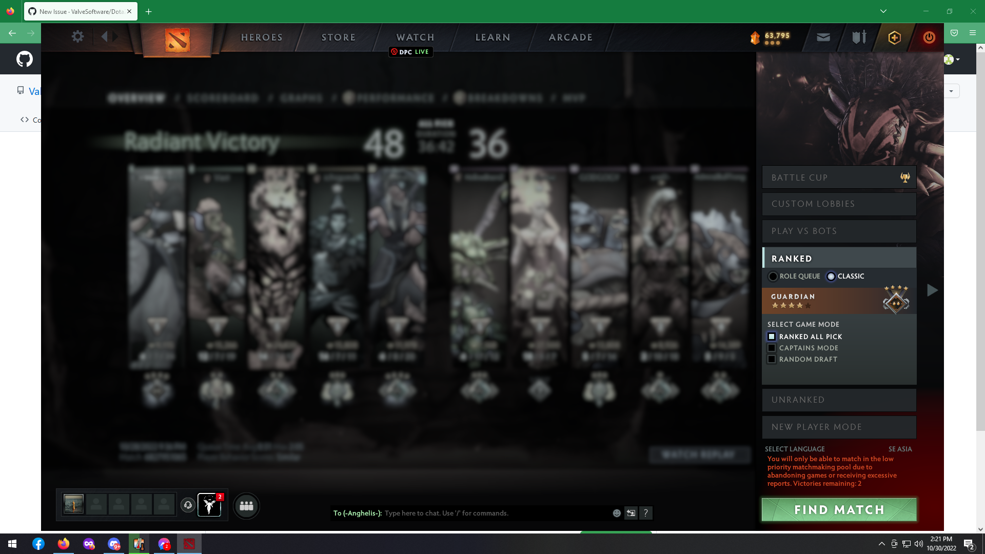 wrongful abandon · Issue #4487 · ValveSoftware/Dota2-Gameplay · GitHub