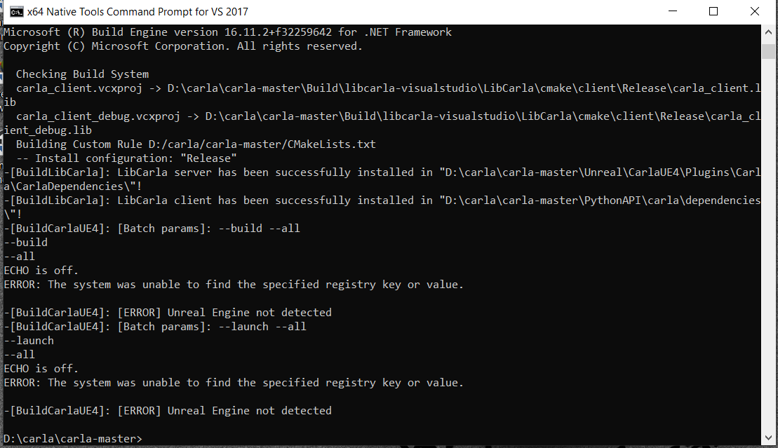 Unreal engine not detected 'make launch' · Issue #5765 · carla-simulator/carla · GitHub