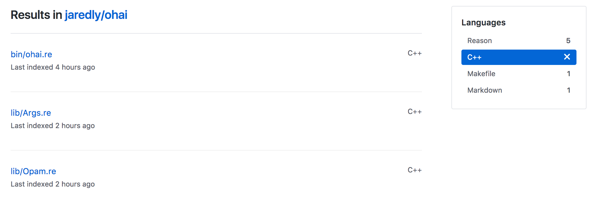 Reason code being misclassified as C++ · Issue #3683 · github-linguist/linguist · GitHub