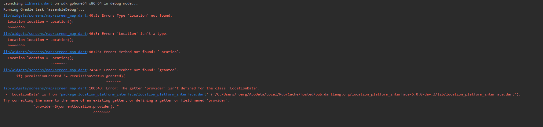 fix: `Location` and member `granted` is not recognized after upgrade from 4.4.0 -> 5.0.0-dev.8 ...