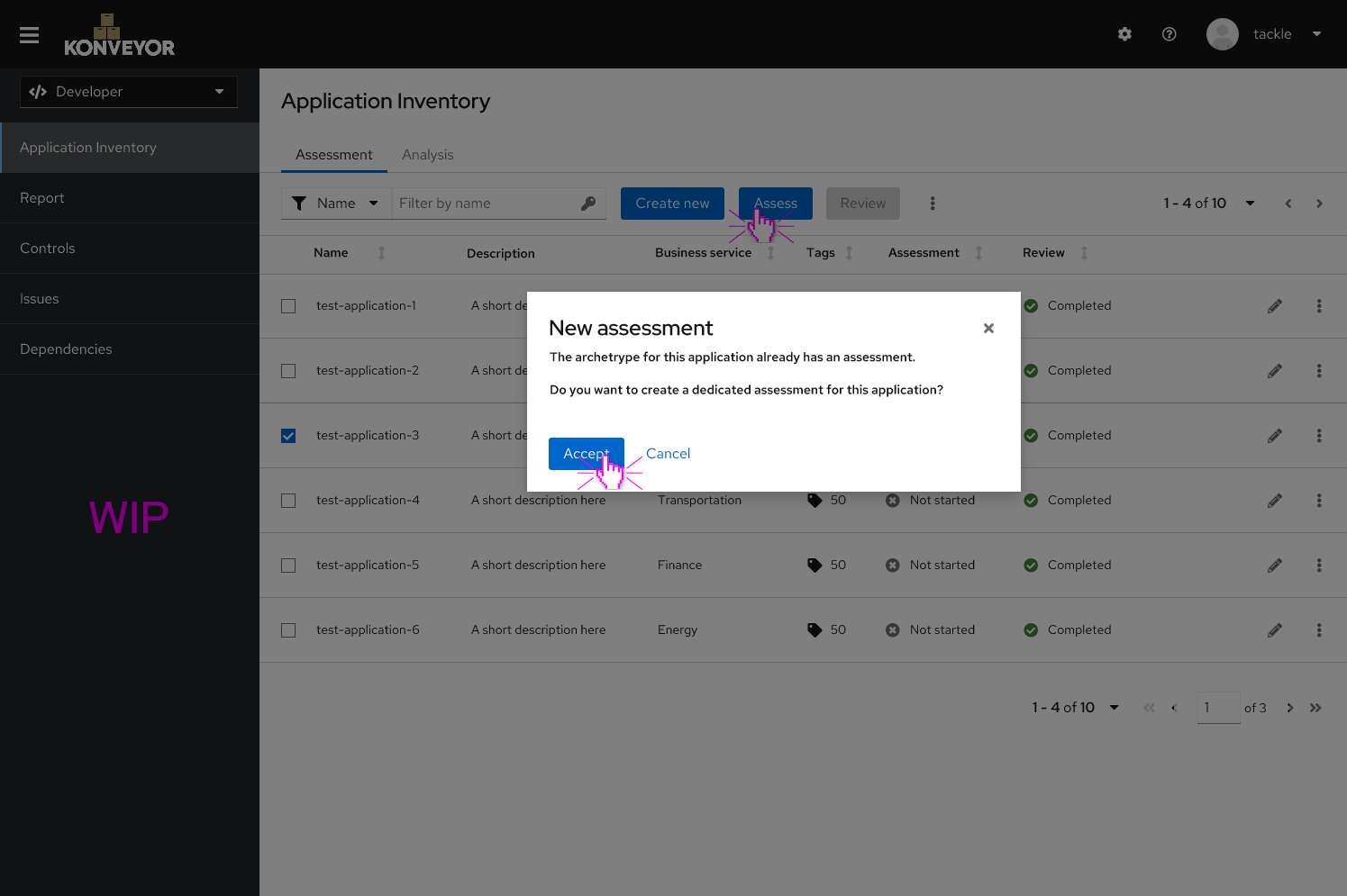Initial Assessment flow rework · Issue #1277 · konveyor/tackle2-ui · GitHub