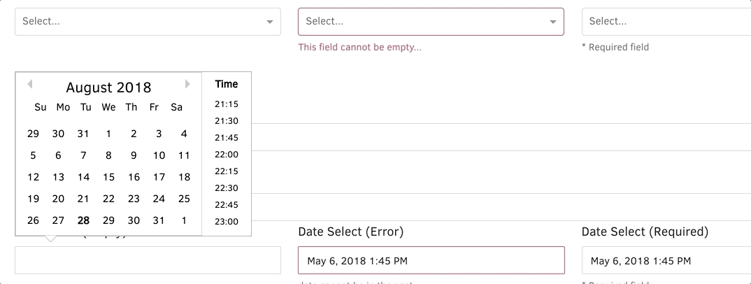 Datepicker Automatically Regains Focus When Clicking On A React Select Component · Issue 1471
