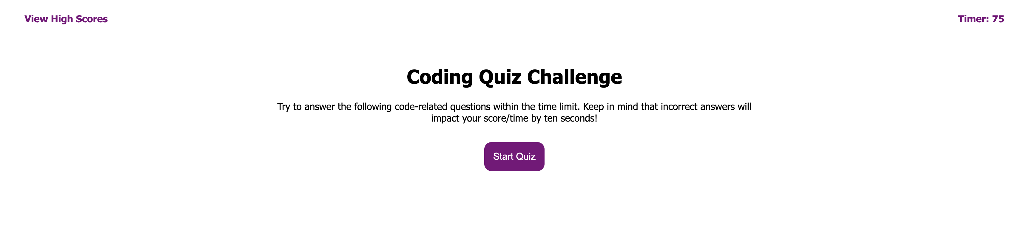 Github Cartermatschekcoding Quiz Coding Quiz Challenge
