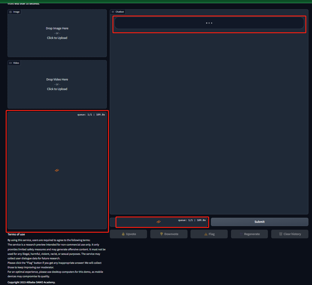 Chatbot And Parameters In The Gradio Interface Remain In A Loading State For A Long Time · Issue 