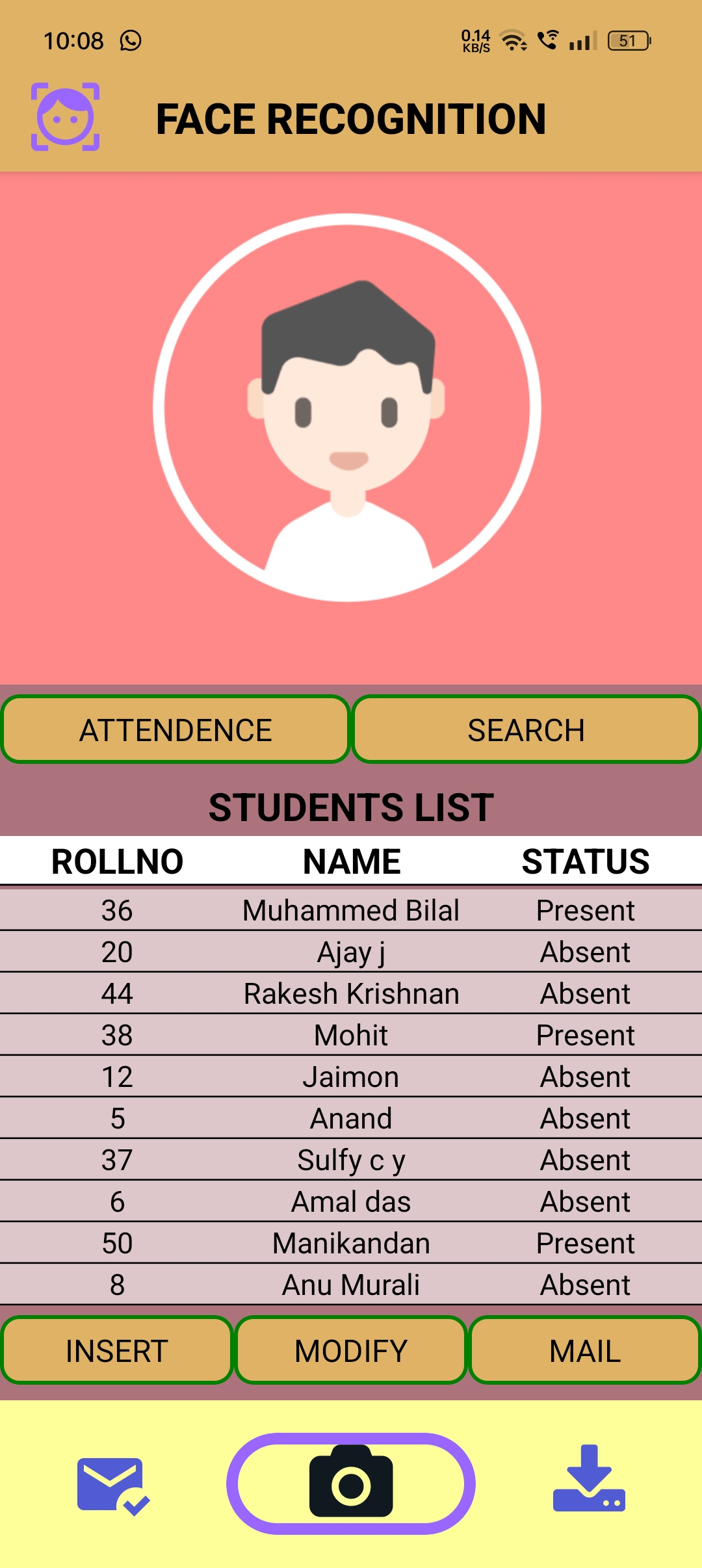 GitHub - MUHAMMED-BILAL-KS/Student_attendence_Android: Its An Android ...