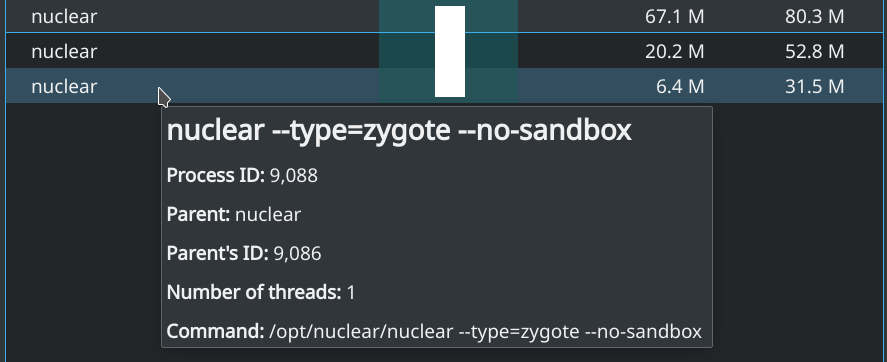 Nuclear Process keep open after close the App in Linux. · Issue #668 · nukeop/nuclear · GitHub