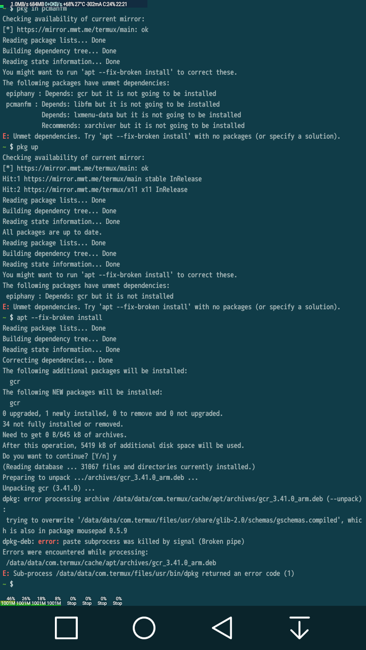 [Bug]: Broken Install because of gcr · Issue #11762 · termux/termux-packages · GitHub