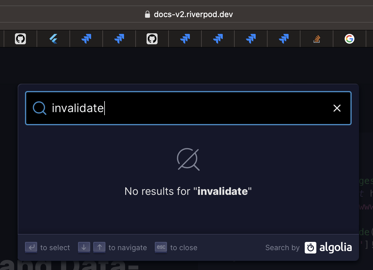 Search bar in the documentation website does not work · Issue #2058 · rrousselGit/riverpod · GitHub