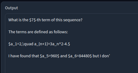 $ in GALACTICA model causes RuntimeError: main thread is not in main loop · Issue #612 ...