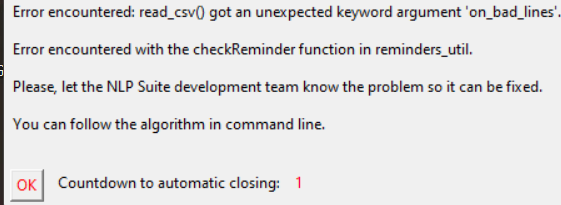 Bug Title Looping Error On Startup · Issue 1211 · Nlp Suitenlp Suite · Github